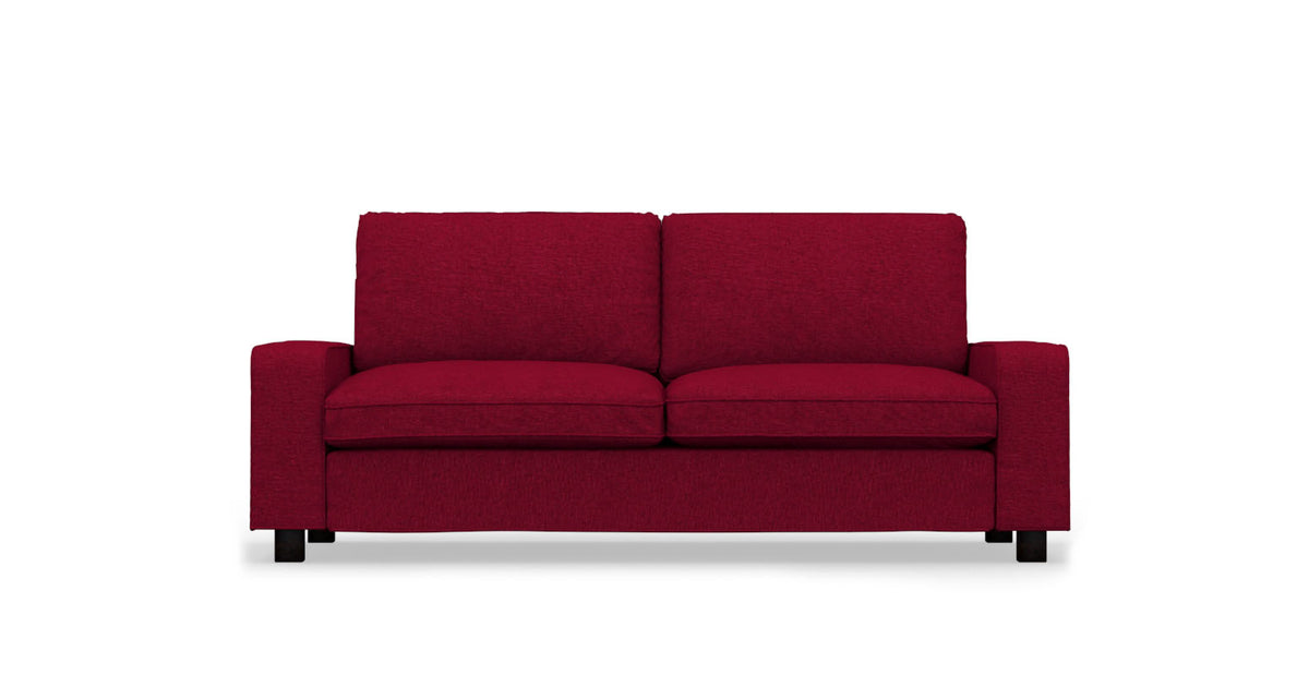 KIVIK 2 seat IKEA Sofa Cover - Linen Blends Cranberry – Comfortly