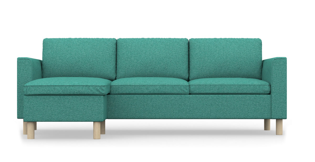 PÄRUP IKEA Sofa With Chaise Longue Cover - Heavy Duty Azur – Comfortly