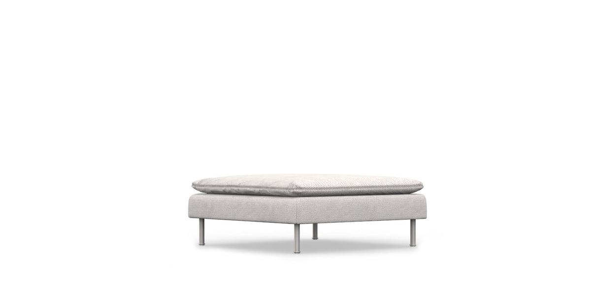 SÖDERHAMN IKEA Footstool Cover - Crown Silver – Comfortly